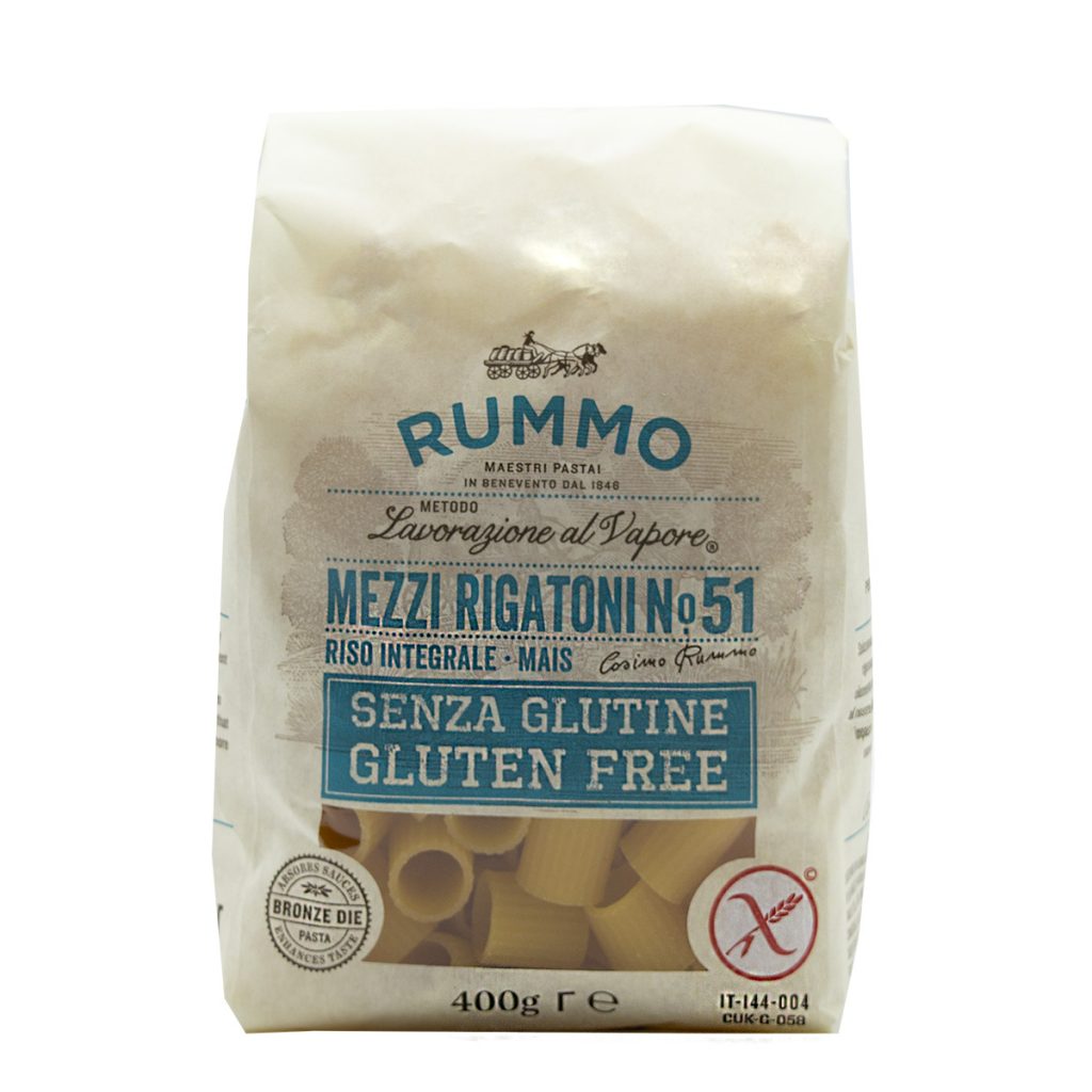 Mezzi Rigatoni senza glutine RUMMO - Lepazze Shop